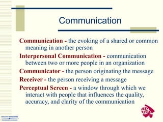 communication for understanding the full idea | PPT