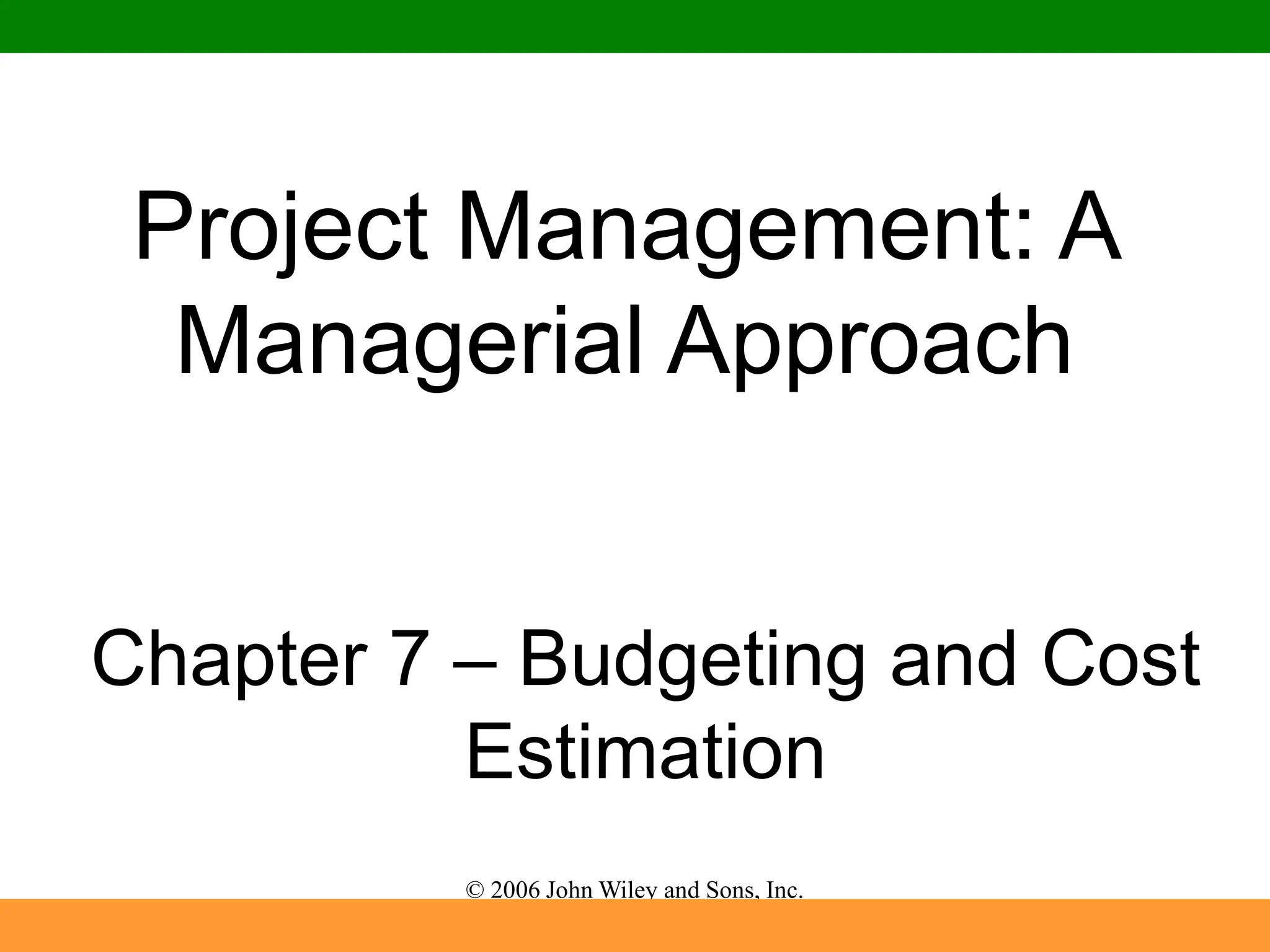 Project management:A managerial approach | PPT