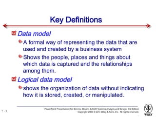Sistem Analisis dan Desain 1 - data modelling | PPT
