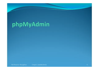 phpMyAdmin | PDF