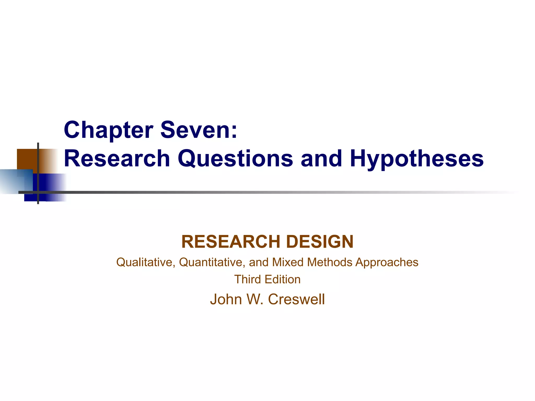 Research Questions and Hypotheses | PPT | Biological Sciences | Science