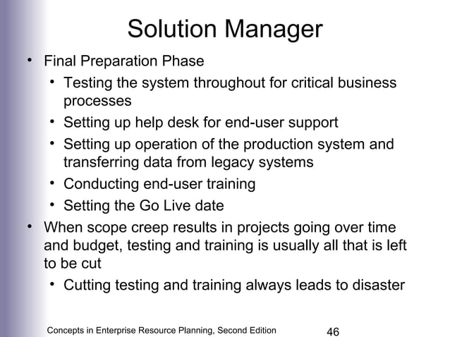 Chapter 7: Process Modeling, Process Improvement, and ERP Implementation | PPT