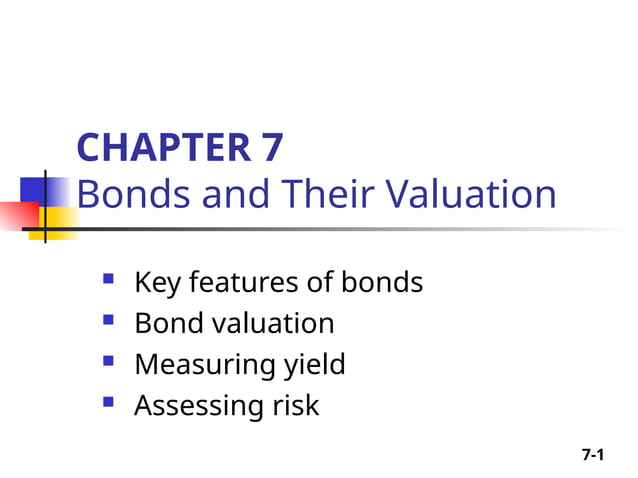 Financial Management ch07 Bonds their Value.ppt