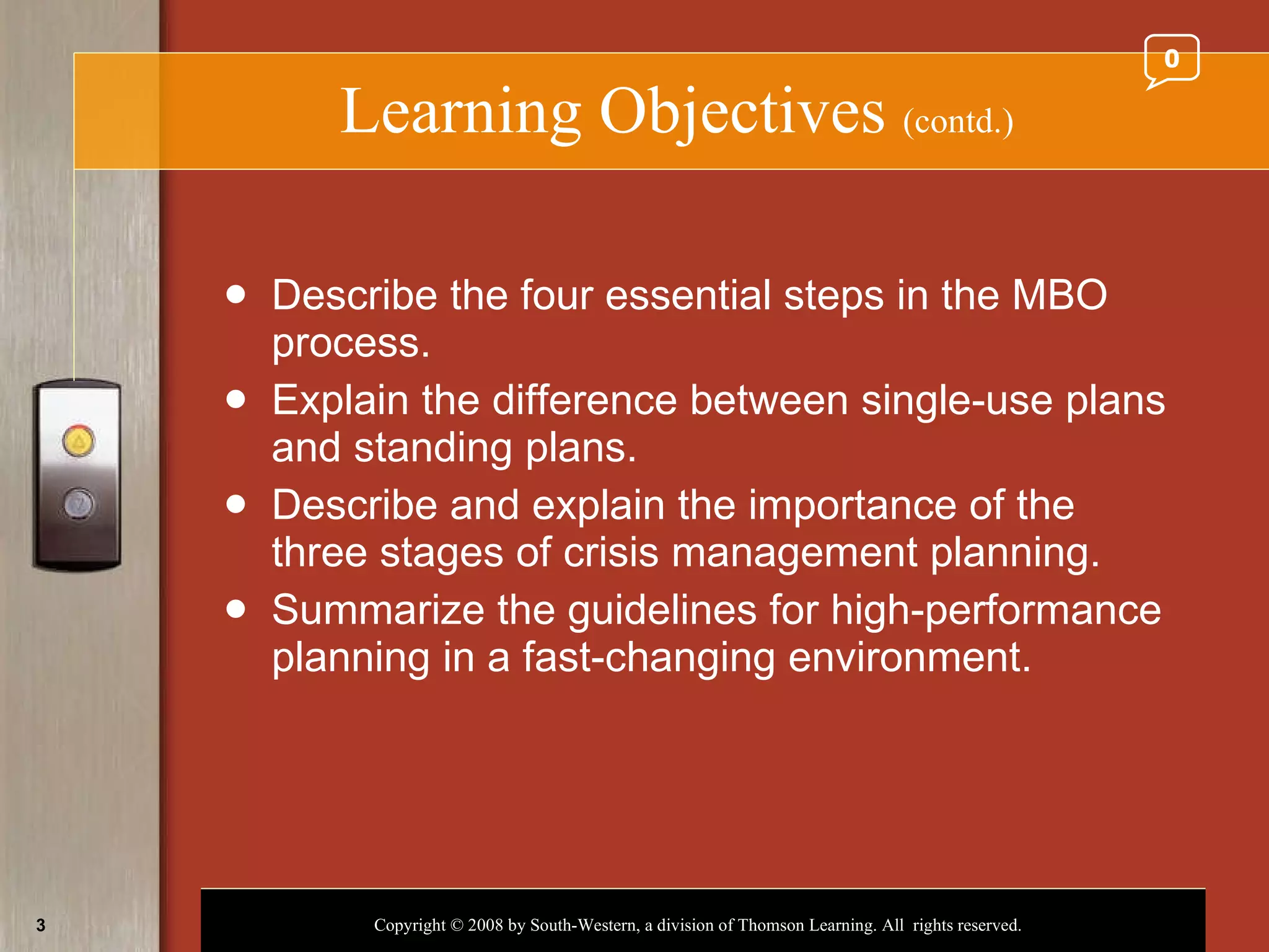 Managerial Planning and Goal Setting | PPT