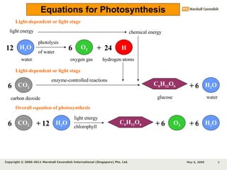 Ch07 Equations For Photosynthesis | PPT