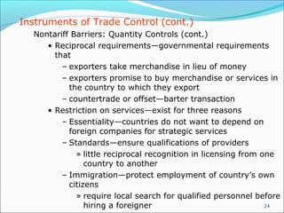 Governmental influence on trade | PPT