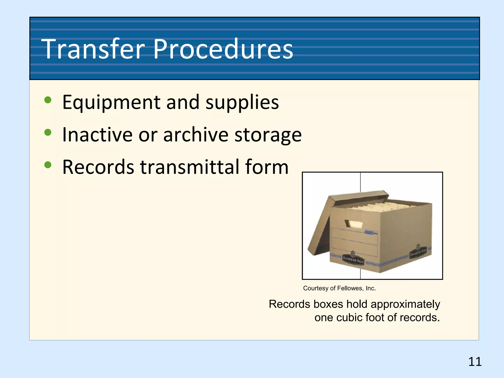 Ch07 records management | PPT