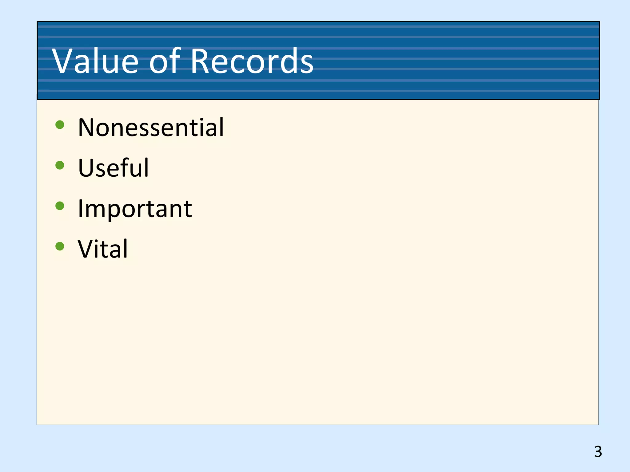 Ch07 records management | PPT