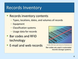 Ch07 records management | PPT