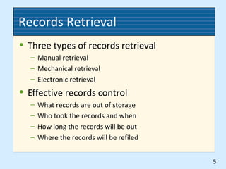 Ch07 records management | PPT