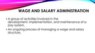 Wages and Salaries Administration | PPTX