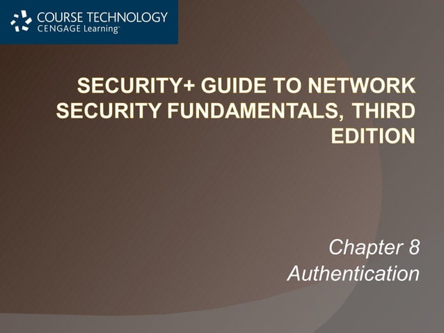 Ch08 Authentication | PPT | Computer Networking | Computing
