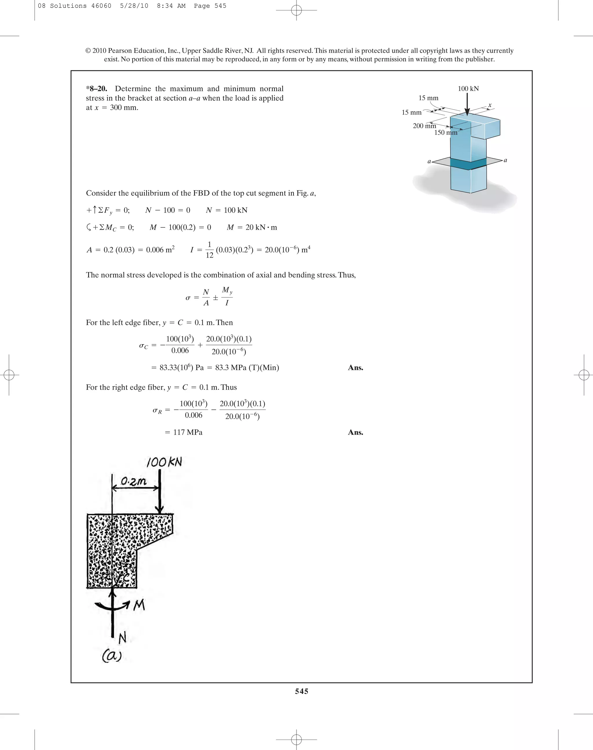 Ch08 10 combined loads & transformations | PDF
