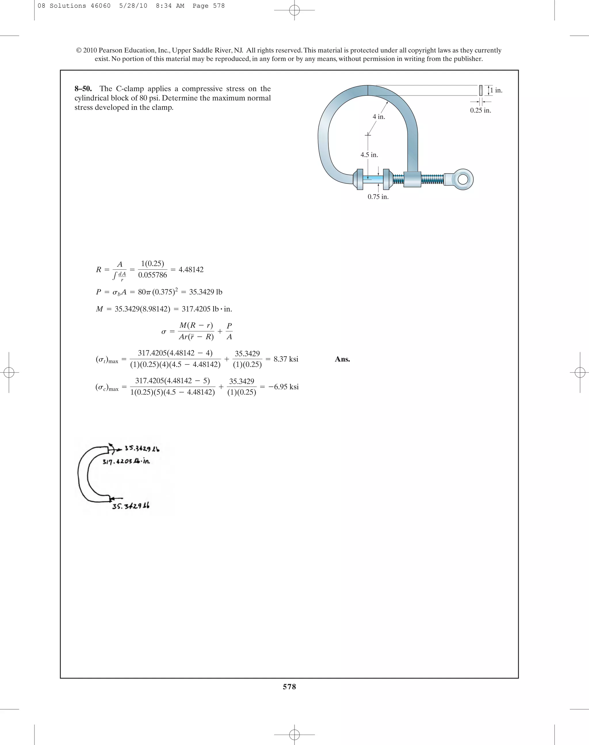 Ch08 10 combined loads & transformations | PDF