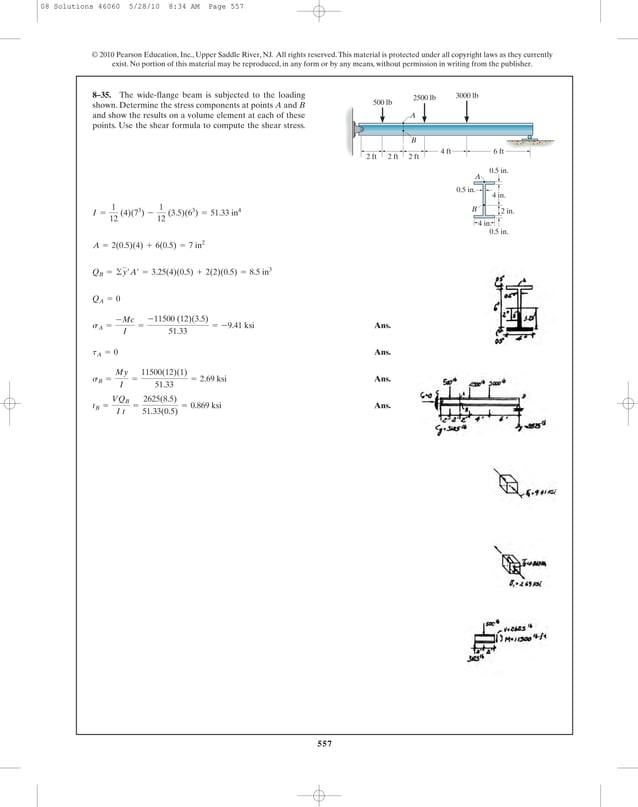 Ch08 10 combined loads & transformations | PDF