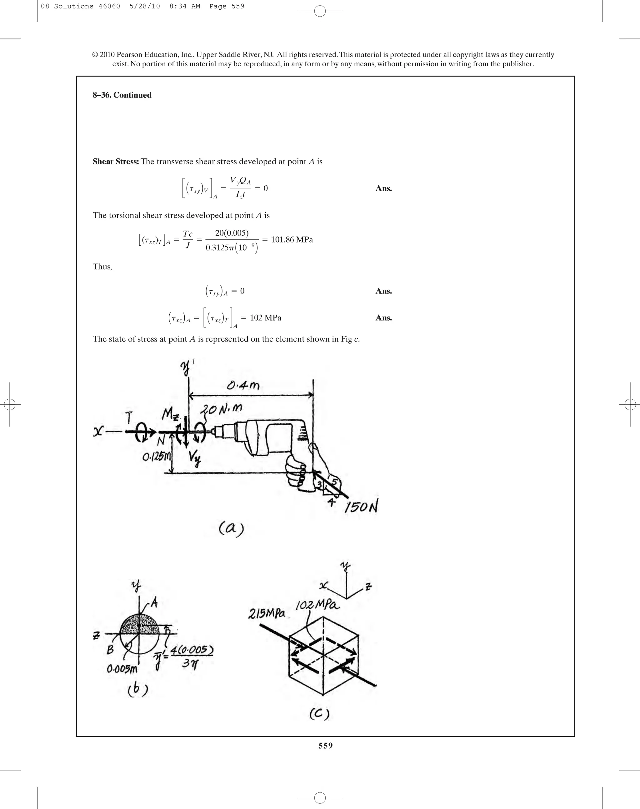 Ch08 10 combined loads transformations | PDF