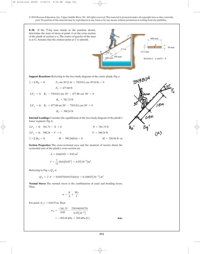 Ch08 10 combined loads transformations | PDF