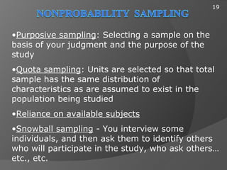 Ch08 Sampling | PPT | Physics | Science