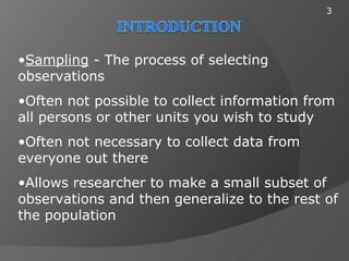 Ch08 Sampling | PPT | Physics | Science