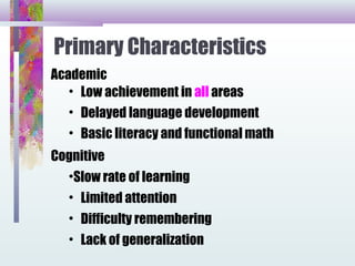 Chapter 8: Intellectual Disabilities | PPT