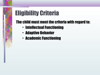 Chapter 8: Intellectual Disabilities | PPT