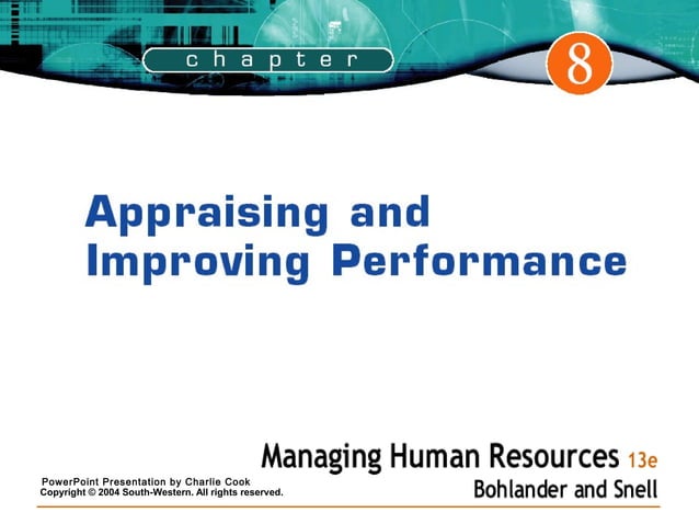 Chapter 08 Appraising and Improving Performance | PPT
