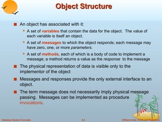 08. Object Oriented Database in DBMS | PPT