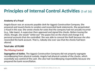 Fraud, Internal Control and Cash - Accounting Principles | PPTX