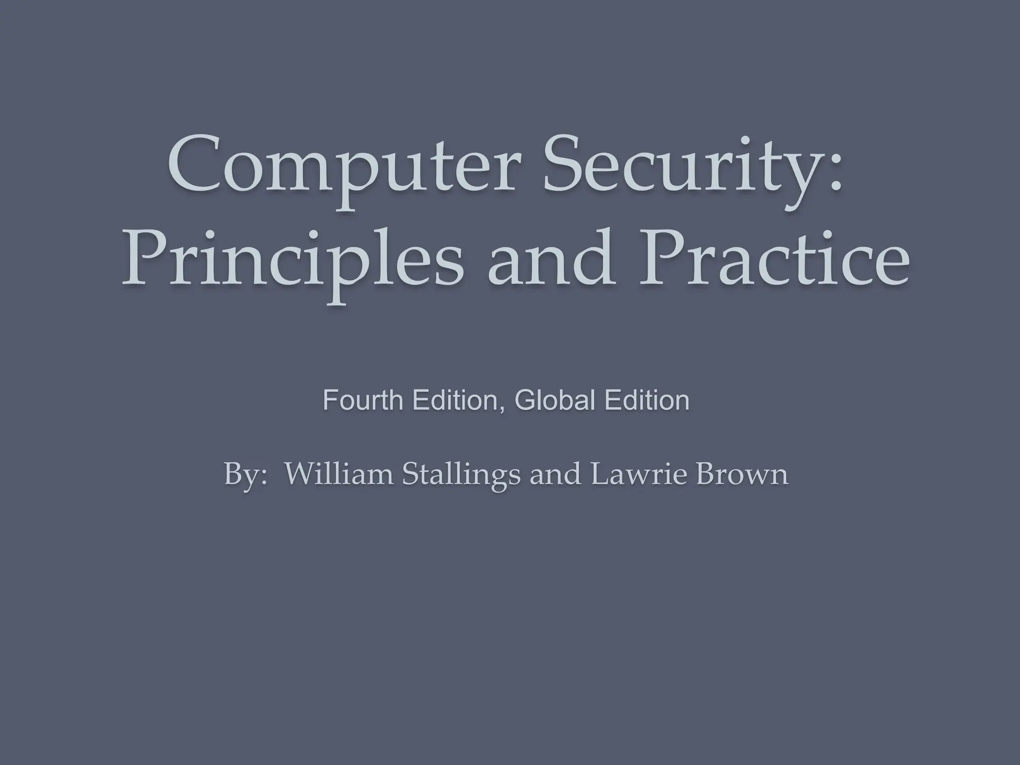 computer security principles and practice chapter 8 | PPTX