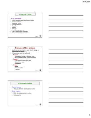 Ch08 failure -sent fall2016 | PDF | Physics | Science