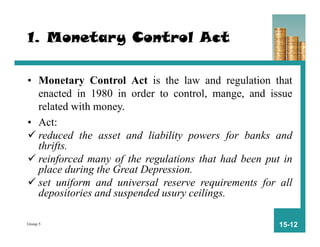 Chapter08: Bank Legislation and Regulation PPT | PDF
