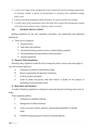 Chapter08: Bank Legislation and Regulation Report | PDF