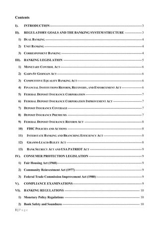 Chapter08: Bank Legislation and Regulation Report | PDF