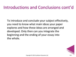 Chapter 8, Essay Essentials | PPT