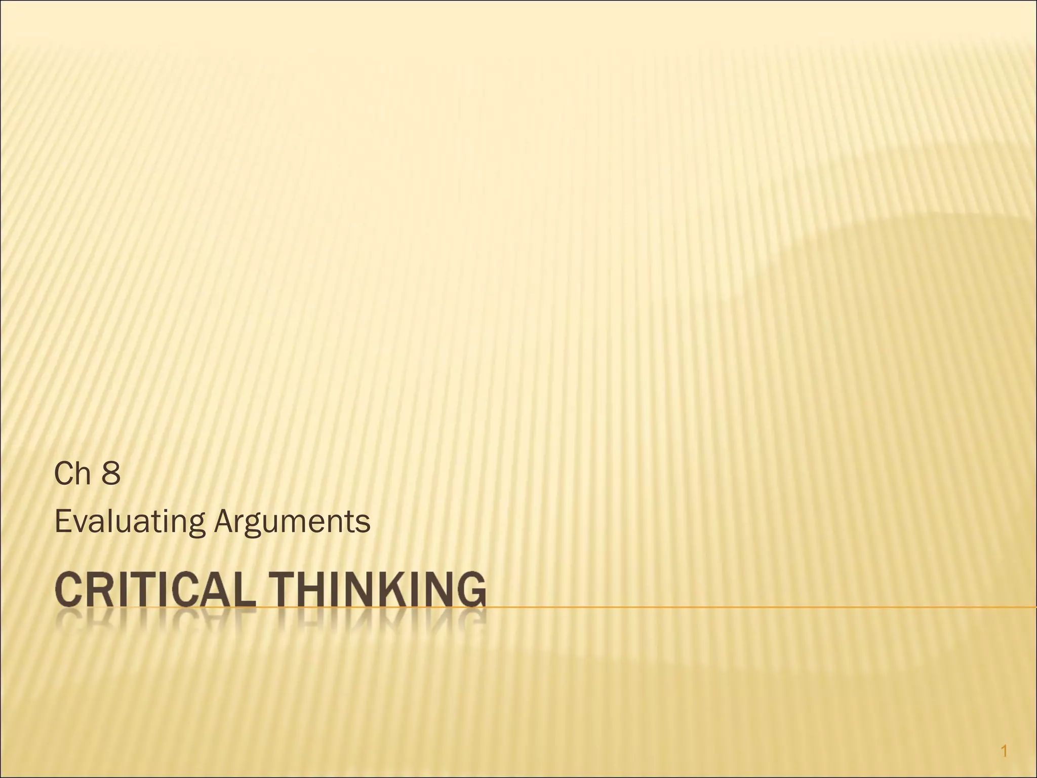 evaluating arguments | PDF