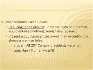 Ch08 evaluating arguments | PPT