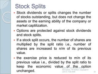 Ch08 :Mechanics of options Market of Financial derivatives @ | PPT