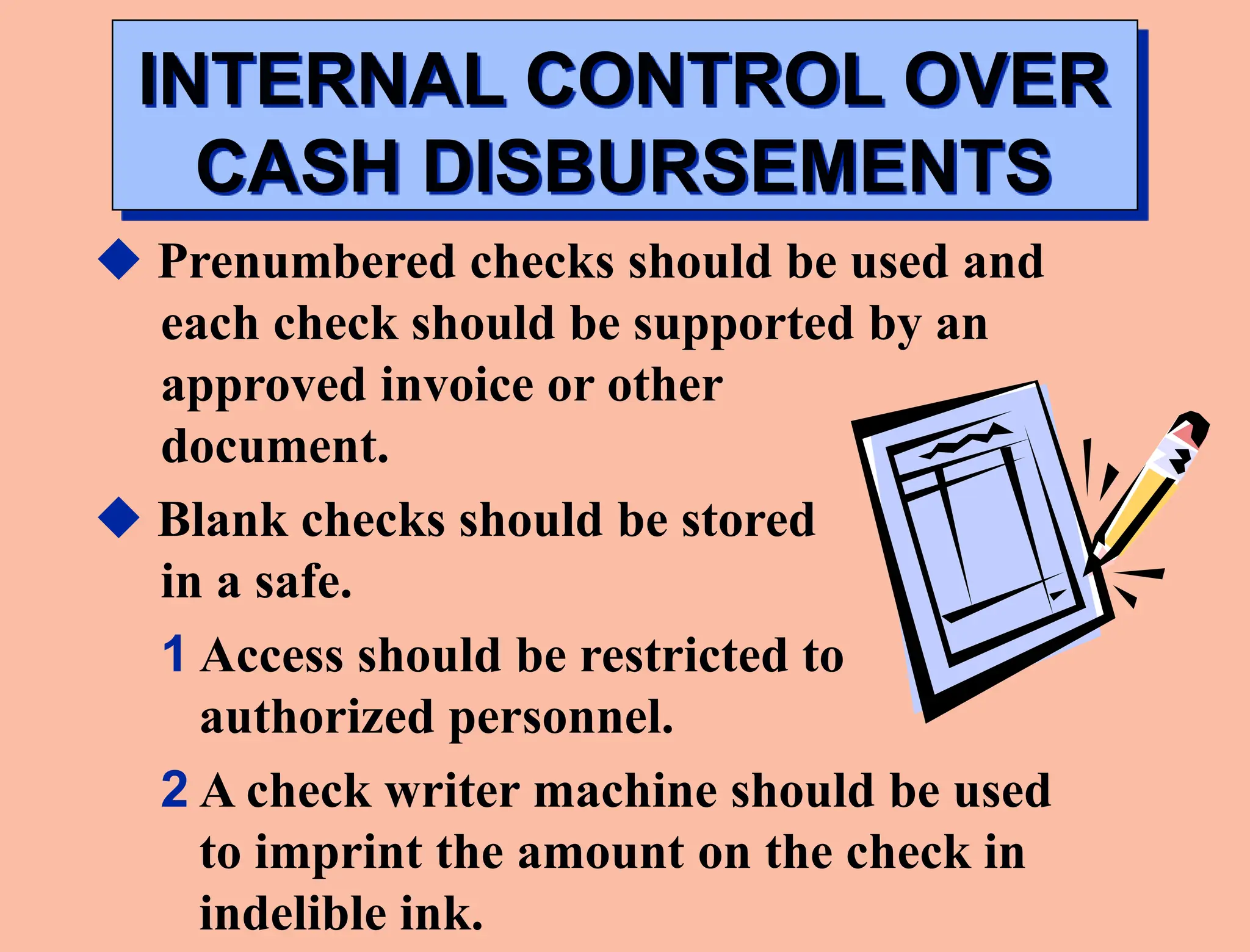 Internal control over cash and peety cash | PPT