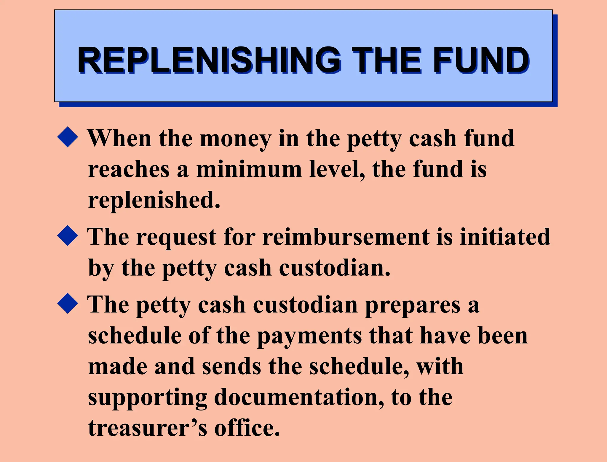Internal control over cash and peety cash | PPT