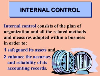 Internal control over cash and peety cash | PPT
