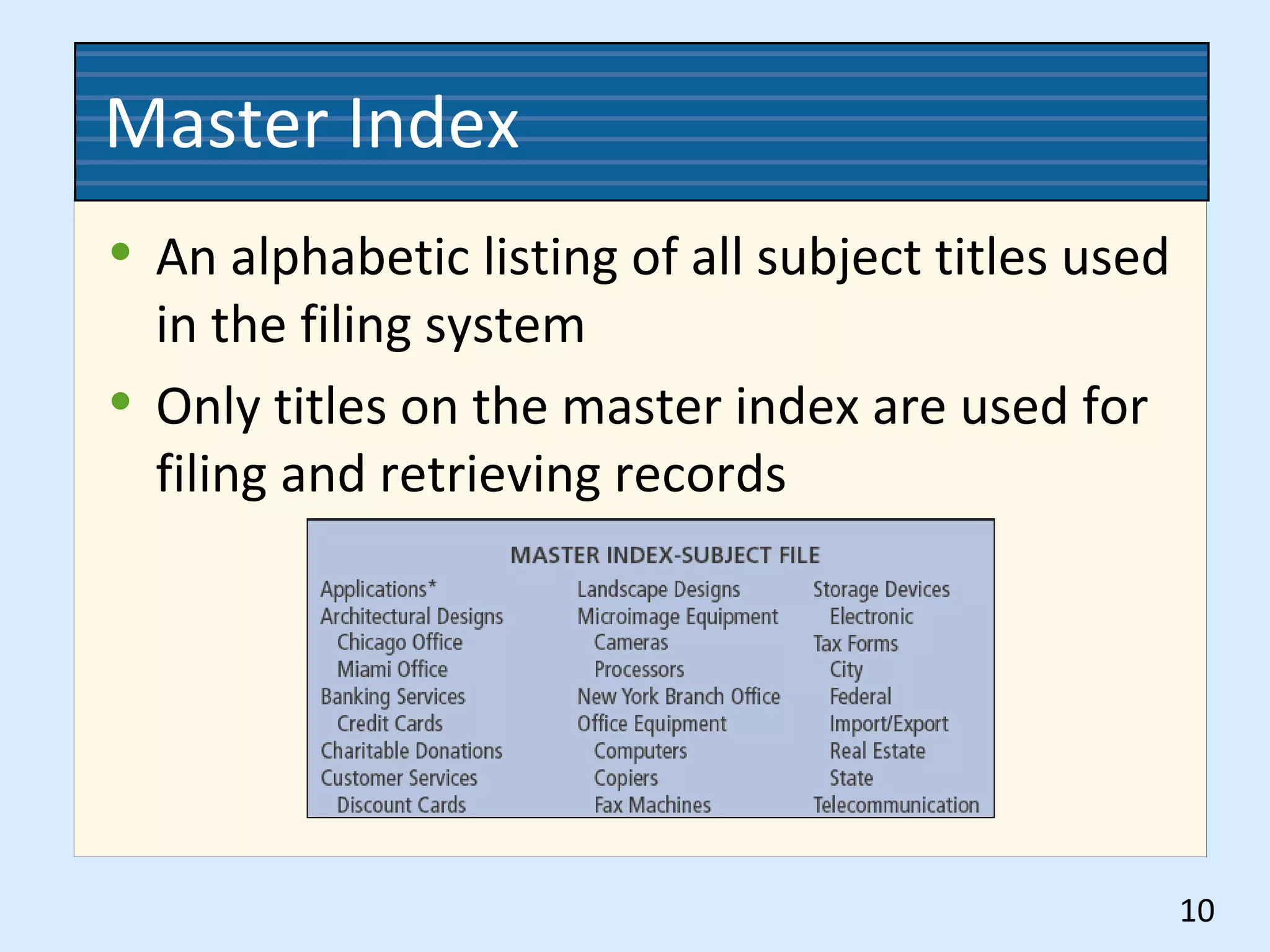 Ch08 records management | PPT