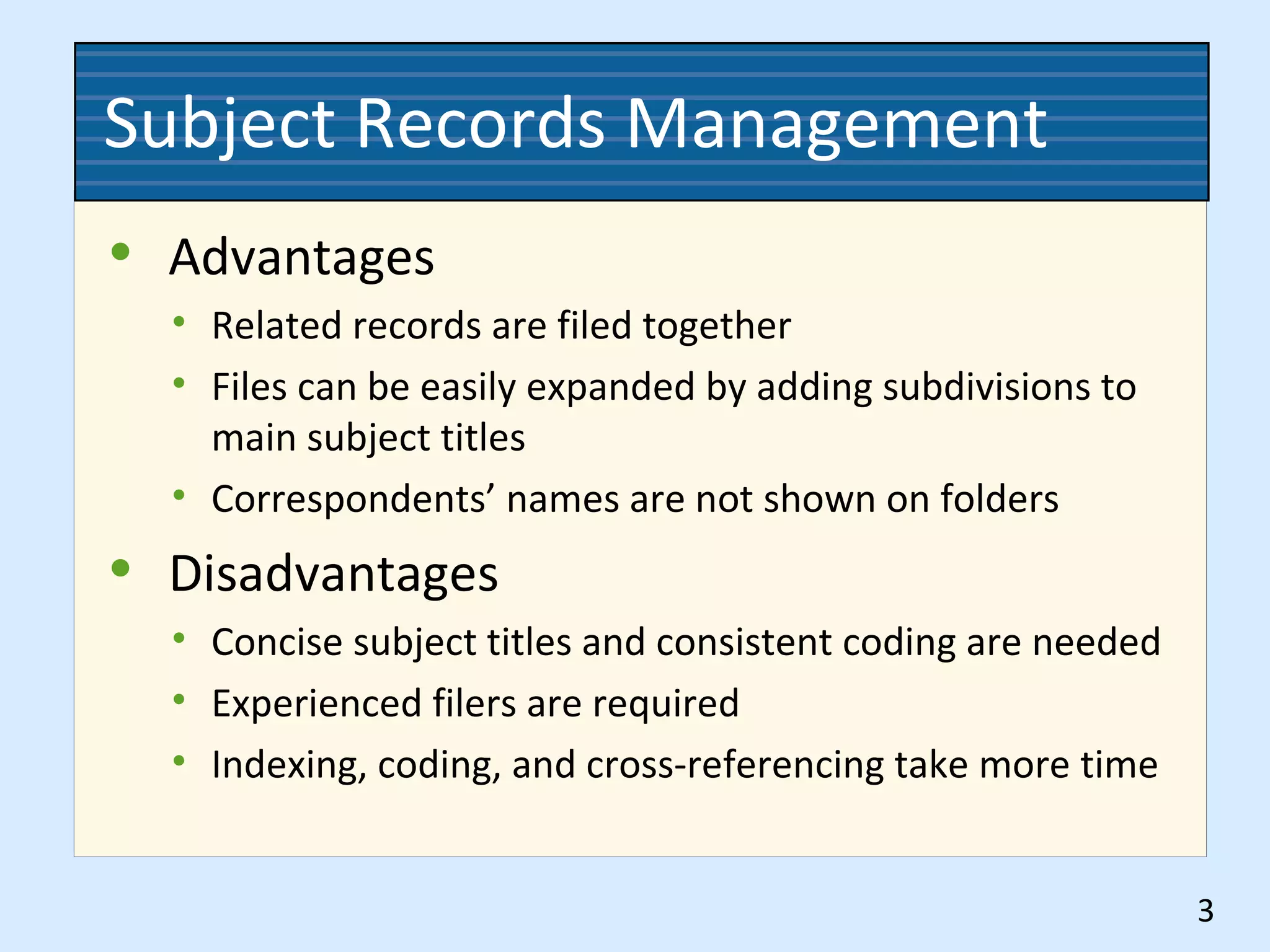 Ch08 records management | PPT