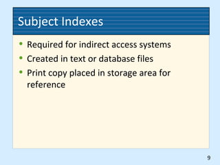 Ch08 records management | PPT
