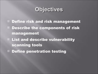 Ch09 Performing Vulnerability Assessments | PPT