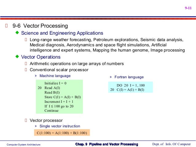 pipeline and vector processing