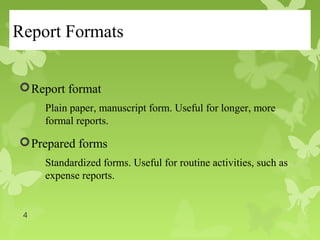 Informal Reports - Progress Report - Information Reports - Feasibility ...