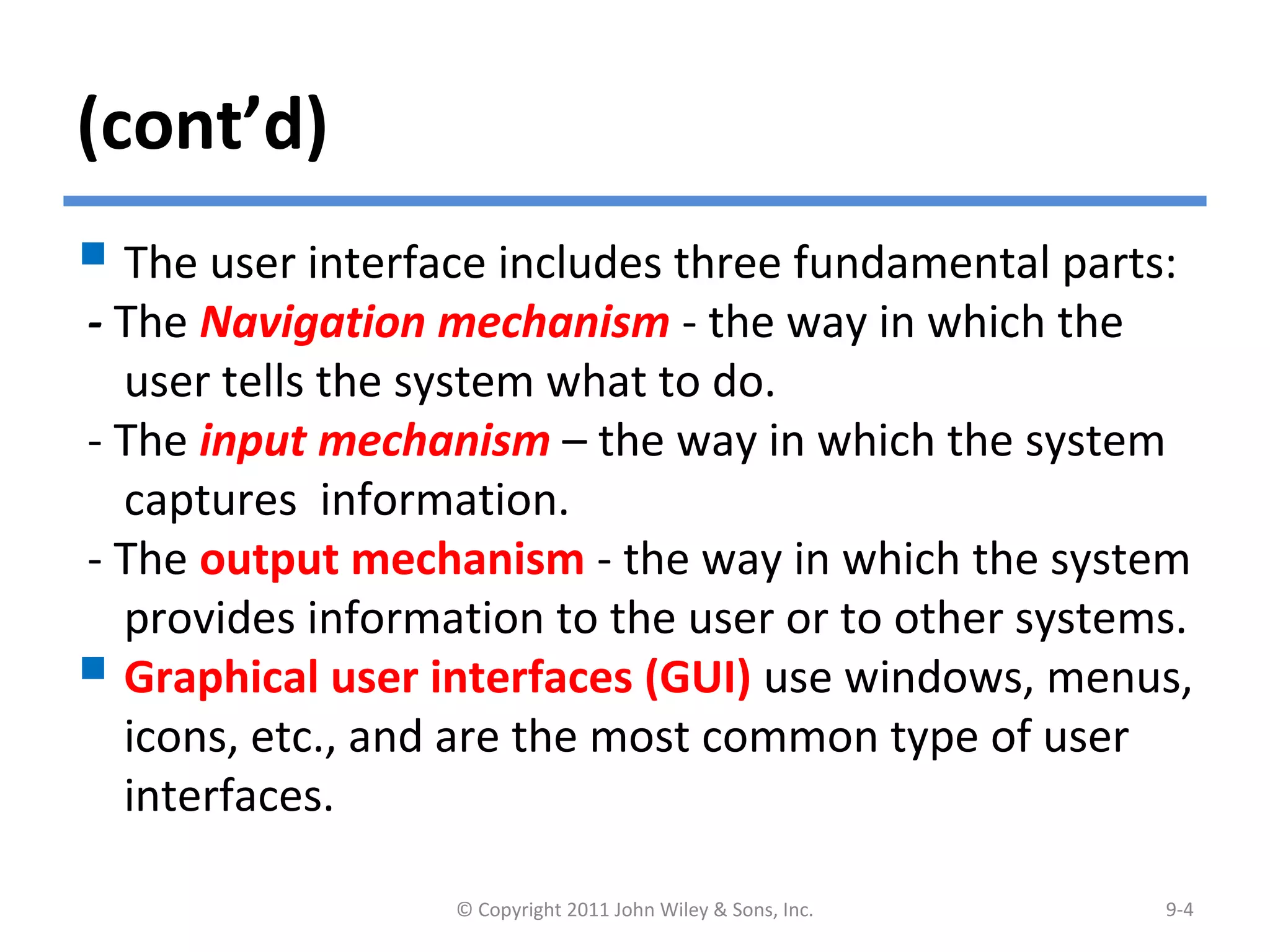 Ch09-User Interface Design | PPT
