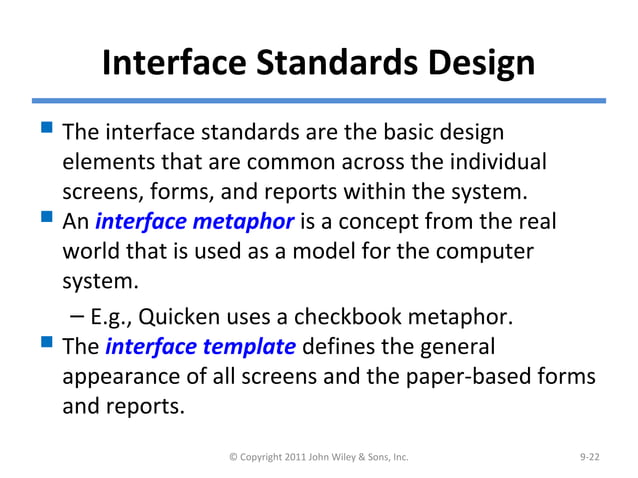 Ch09-User Interface Design | PPT