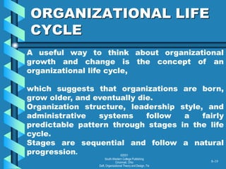 Organization size, life cycle and decline.ppt