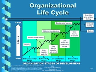 Organization size, life cycle and decline.ppt